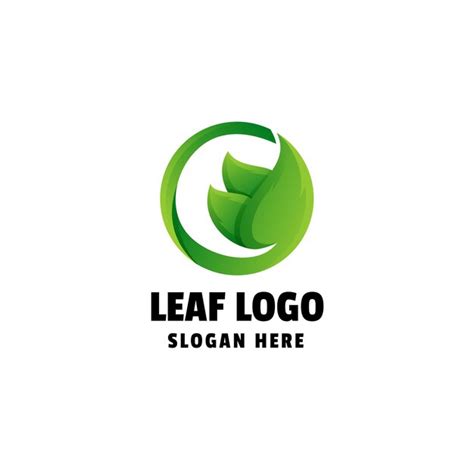 Premium Vector Leaf Gradient Colorful Logo Design