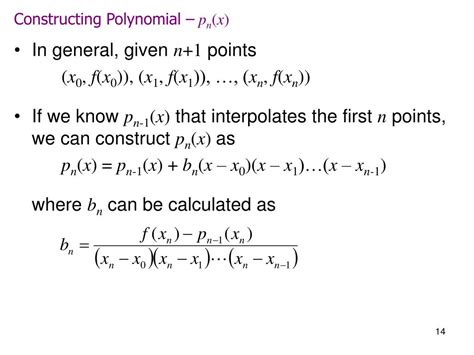 Ppt Curve Fitting Polynomial Interpolation Powerpoint Presentation