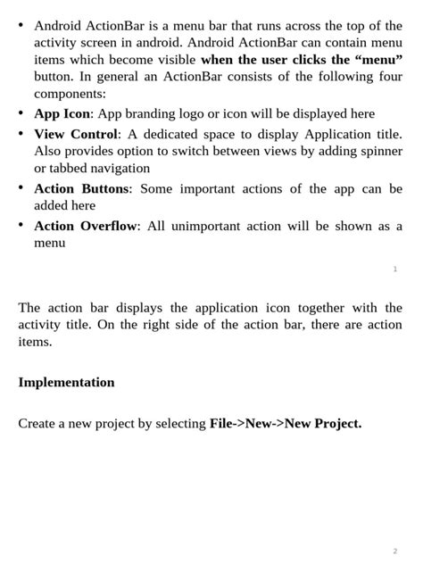 Action Bar Pdf Android Operating System Icon Computing
