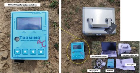 Single Station Hvsr Microtremor Field Setup Showing All Accessories