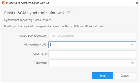 Plastic Scm Gitsync The Credentials Introduced For The Repository Are Not Valid 에러
