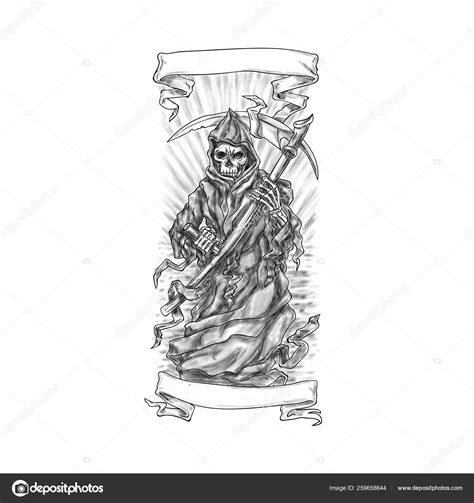 Tattoo Scroll Drawing