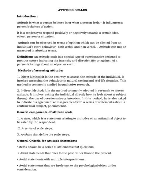 Attitude Scales Docx