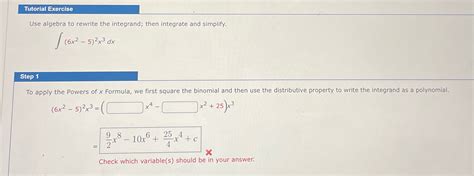 Solved Tutorial Exerciseuse Algebra To Rewrite The