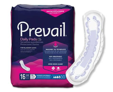 Prevail Bladder Control Pads Prevail Incontinence Products