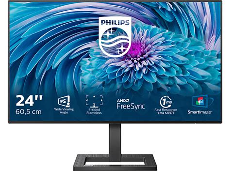 Monitor PHILIPS 242E2FA 24 Zoll Full-HD Monitor (1 ms Reaktionszeit, 75 ...