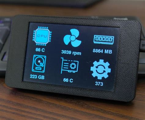 Bluetooth System Monitor Using Esp32 Tft Screen System Monitor