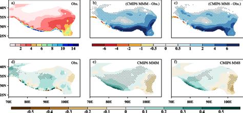 Spatial Pattern Of Climatological Mean Jja Precipitation Mmday A Download Scientific Diagram
