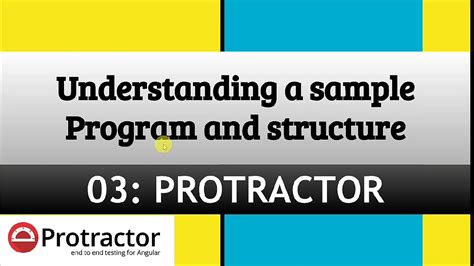 Protractor Program Explained Youtube