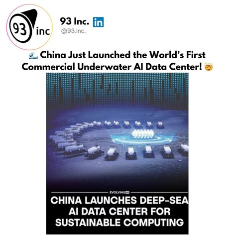 Underwaterdatacenter Airevolution Deepseek Chinatech Ai Innovation 93 Inc