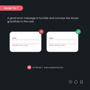 Design Tip Error Messages UX Design World