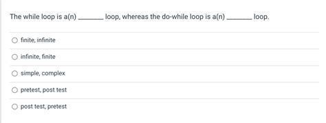 Solved The Statement Causes A Loop To Terminate Early A