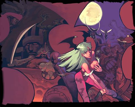 Morrigan Aensland Lilith Aensland Felicia Lei Lei Bulleta And More Vampire Drawn By