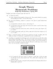 Exploring Graph Theory Problems In Mathematics Spring Course Hero
