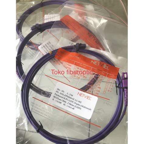 Jual Netviel Patch Cord OM4 SC LC Duplex Multimode 50 125um OM4 1 5meter LSZH Shopee