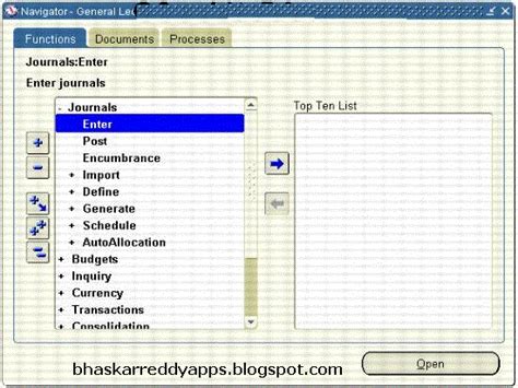 Bhaskar Reddy Oracle Applications Oracle Apps 11i Creating Journals