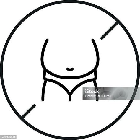 뚱뚱한 사람들은 그래픽 디자인 웹 사이트 카드 책 기사에 대한 편집 가능한 스트로크를 금지했습니다 0명에 대한 스톡 벡터 아트 및 기타 이미지 Istock