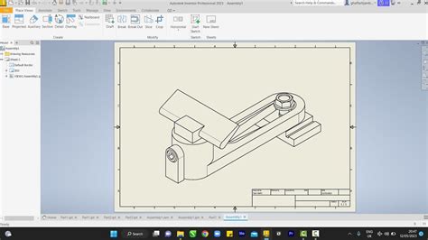autodesk inventor tutorial parts assembly presentation section and