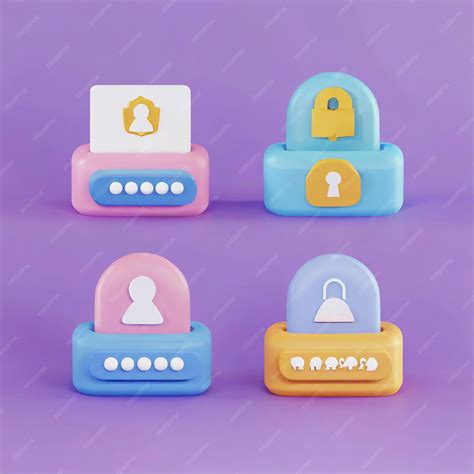 3d Set Of Password Illustrations Forgot Reset Password And Login Successful Cyber Security To