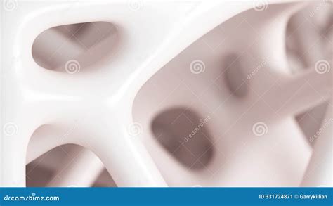 Abstract Complex Organic Spongy Structure Bone Tissue 3d Render Illustration Cartoondealer