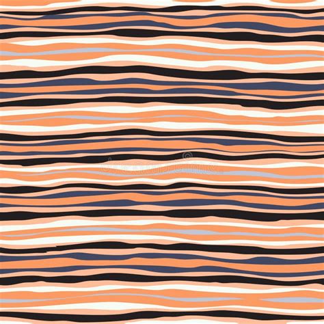 Wave Seamless Striped Abstract Background Vintage Stock Vector Illustration Of Hair Curve