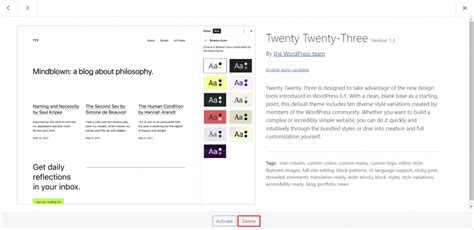 How To Delete A Theme In WordPress Using Simple Methods