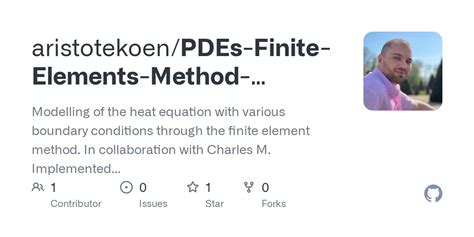 GitHub Aristotekoen PDEs Finite Elements Method Project M Modelling Of The Heat Equation