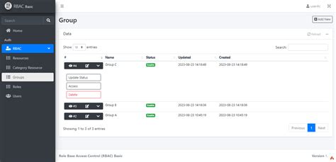 Full Source Code Role Base Access Control Rbac Basic Dengan Codeigniter 4