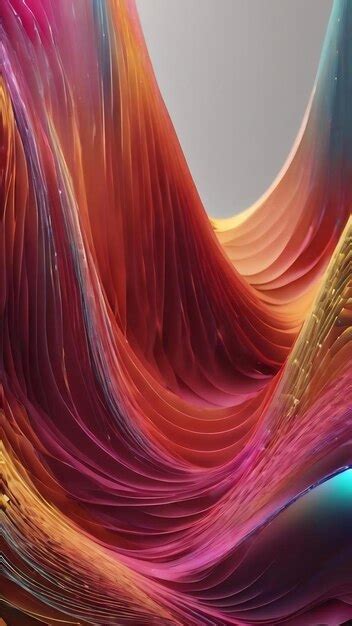 premium photo wave of interlacing points and lines abstract