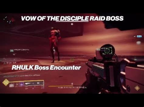 Rhulk Final Boss Fight Vow Of The Disciple Raid Boss Destiny 2 The