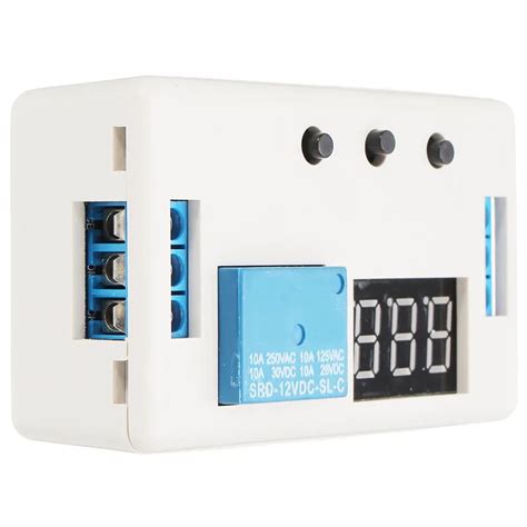 สวตชควบคมการหนวงเวลาอตโนมต โมดลรเลยหนวงเวลาหนาจอ Led Dc12v วงจร Plc ลอกไดดวย