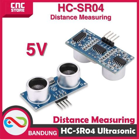 Jual SENSOR ULTRASONIK HC-SR04 DISTANCE MEASURING 5V | Shopee Indonesia