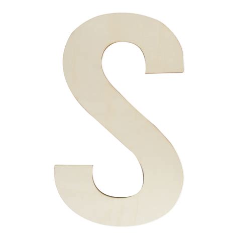 Wooden Letters 12 Inch Big Wooden Letter S Shapes Cutouts