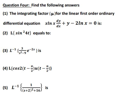 Solved Find The Following Answers 6 Marks 1 The