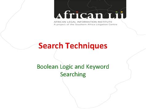 Search Techniques Boolean Logic And Keyword Searching Information