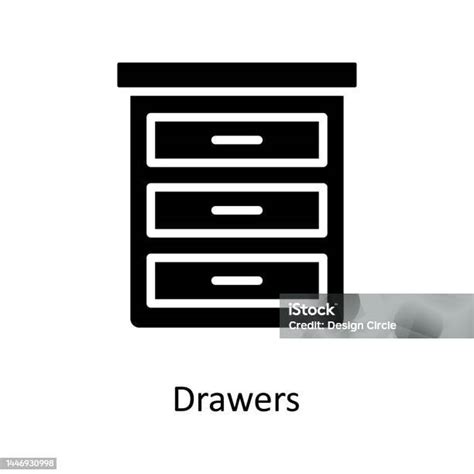 서랍 벡터 솔리드 아이콘 디자인 그림입니다 흰색 배경에 의료 기호 Eps 10 파일 0명에 대한 스톡 벡터 아트 및 기타 이미지 0명 가구 가정 생활 Istock