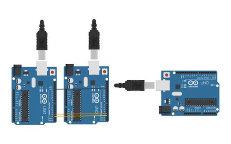 circuit design comunicación serial uart tinkercad