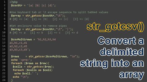 Convert A Delimited String Into An Array In PHP BrainBell