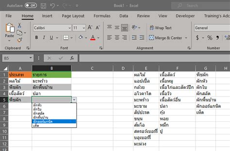 การทำตัวเลือกแบบ Drop Down แบบหลายชั้นใน Excel Excel·a·vista