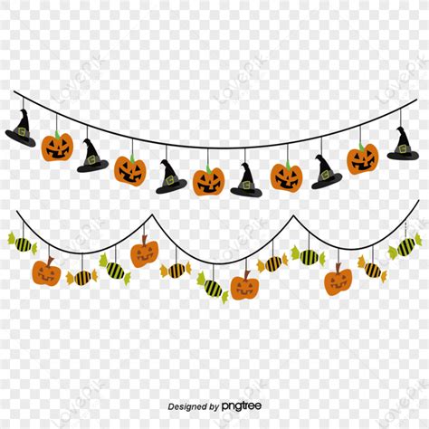 만화 해골 할로윈 거미 깃발삽화리본유령 Png 일러스트 무료 다운로드 Lovepik