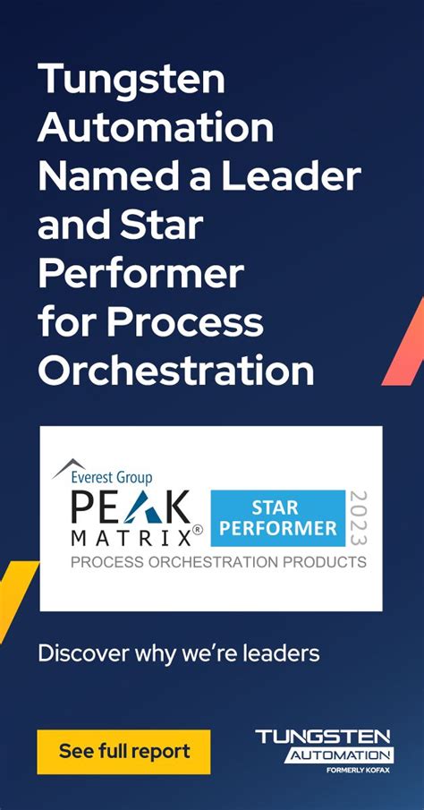 Tungsten Automation Formerly Kofax Named A Leader And A Star Performer In Everest Groups 2023