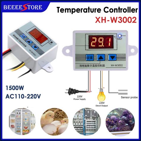 Ac110v 220v 1500w Digital Led Temperature Controller 10a Thermostat Control Switch Xh W3002
