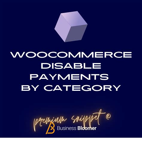 Woocommerce Disable Payment Method If Product Category Cart