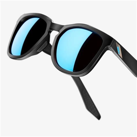 100 Hudson Bike Sunglasses Matte Black Hiper Blue Drift Bikes
