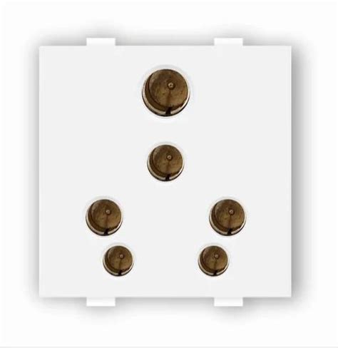 Modular 6 16 Amp Socket With Porcelain Base At ₹ 52 Piece Three Pin Socket In Kolkata Id