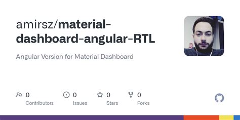 Github Amirszmaterial Dashboard Angular Rtl Angular Version For