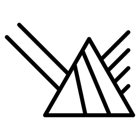 Premium Vector Triangular Prism Icon Vector Image Can Be Used For