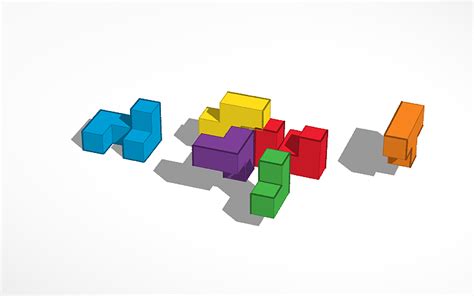 3d Design Exploded Cube Tinkercad