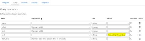 what s the point of setting query param values in azure apim stack