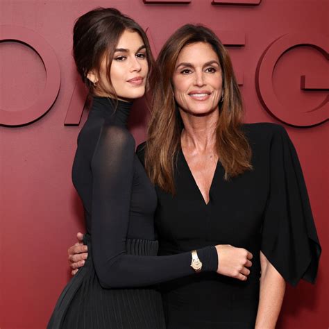 Kaia Gerber And Cindy Crawford Matched In Monochrome Instyle